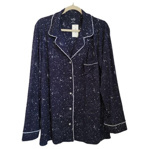 Alfani | Intimates & Sleepwear | Alfani Pajama Top Womens Xxl Blue ...